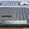 2 Pcs Gutter Valley Splash Guard, Roof Rain Diverter with Screws ...