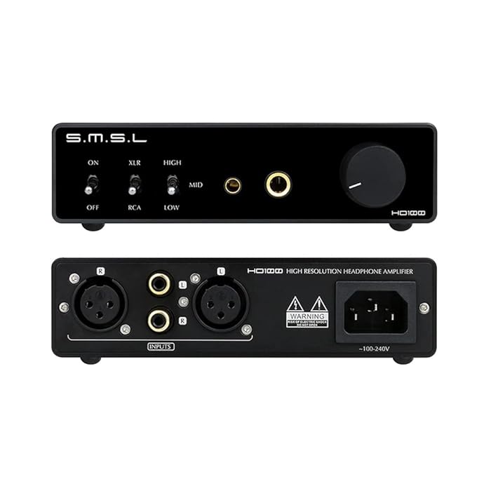Buy SMSL HO100 Balanced Headphone Amplifier XLR/RCA Input 6.35mm/4.4mm ...