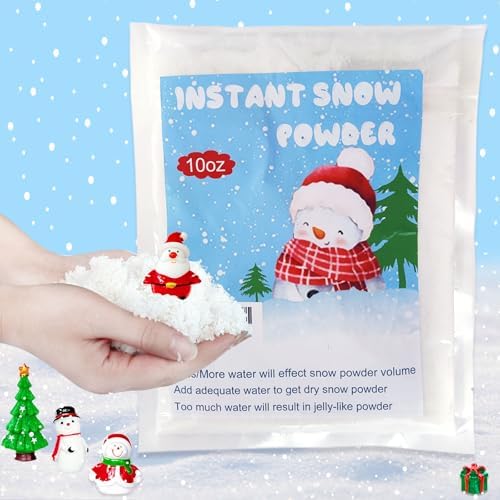 Amazon.com: 10 oz Instant Snow Powder,Add Water Grows to 5 Gallons of ...