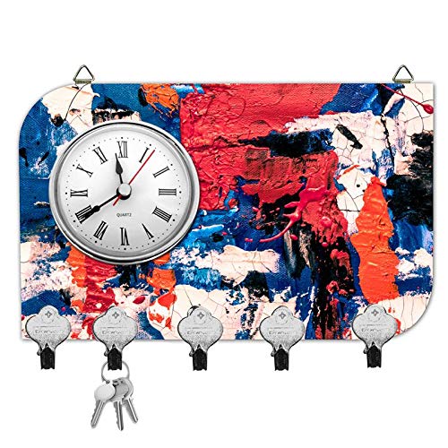 Marvellou's Fancy Key Holder with Clock - Wall Mounted Fancy Key Holder ...