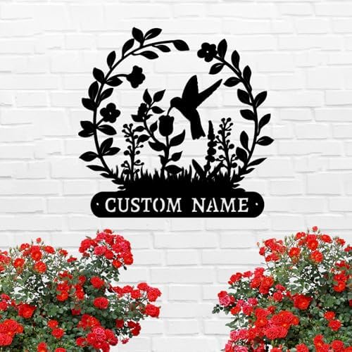 Amazon.com : Personalized Cardinal Metal Name Sign,Customized Bird ...