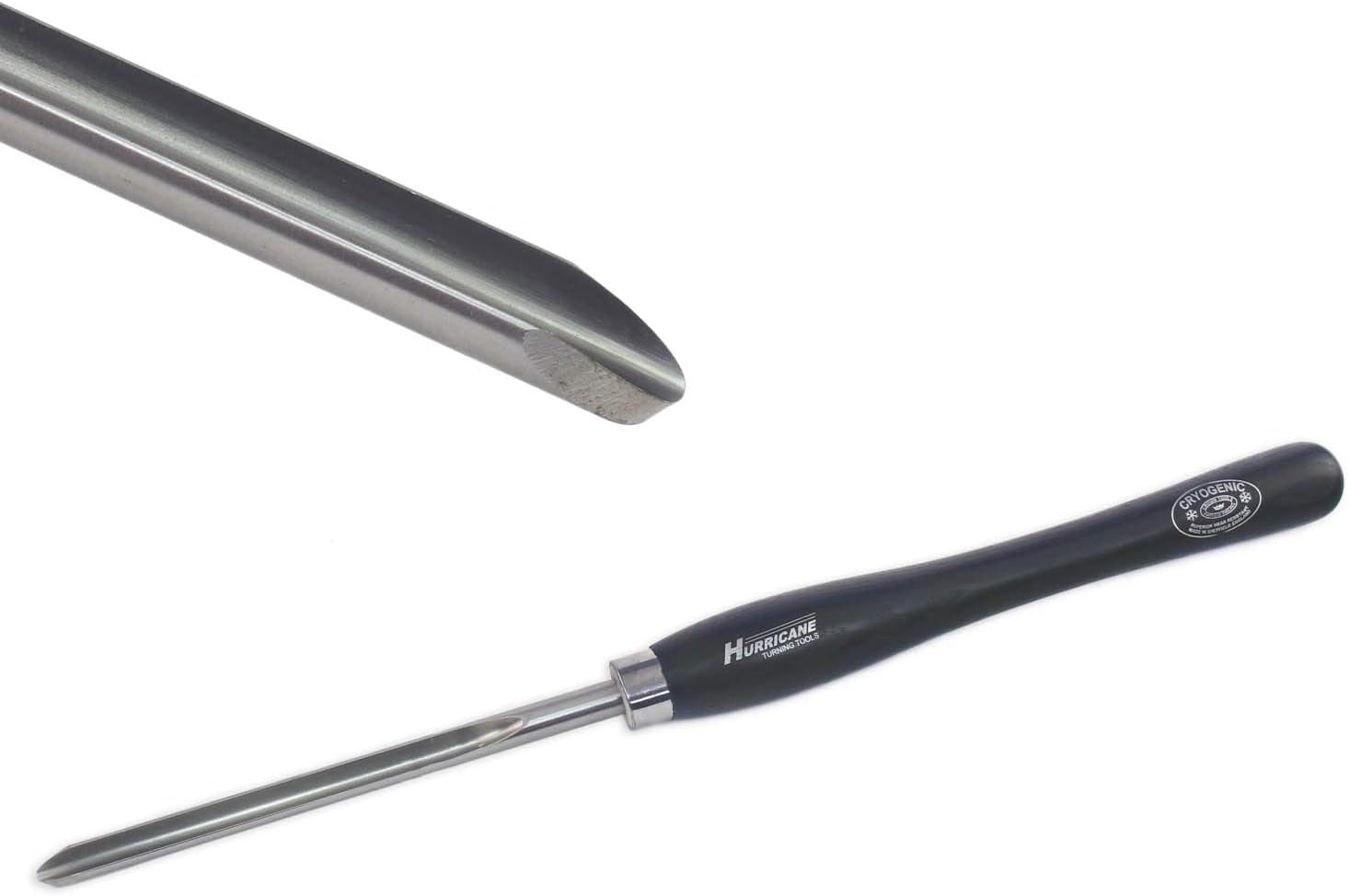 Hurricane Turning Tools, HTT-242KW, M2 Cryo, 5/8" Bowl Gouge with Side ...