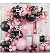 Amazon.com: Pink and Black Balloon Arch Kit,120Pcs Retro Dirty Pink ...