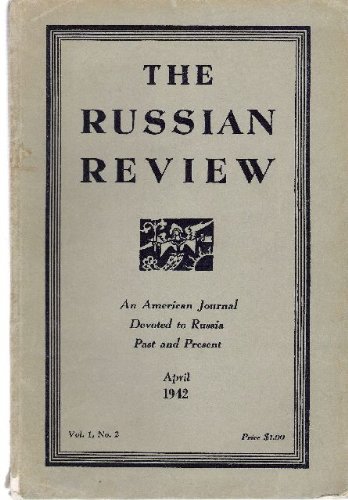 The Russian Review *Volume 2, No. 1*: Chamberlin, William Henry (Editor ...