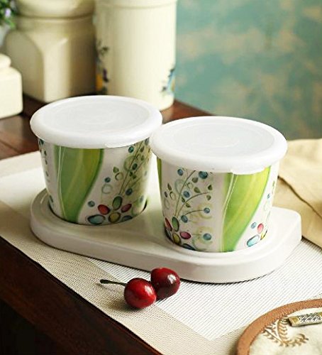 Buy Blue Birds 2 Pcs Melamine Container Set Jar Set -600ml Online at ...