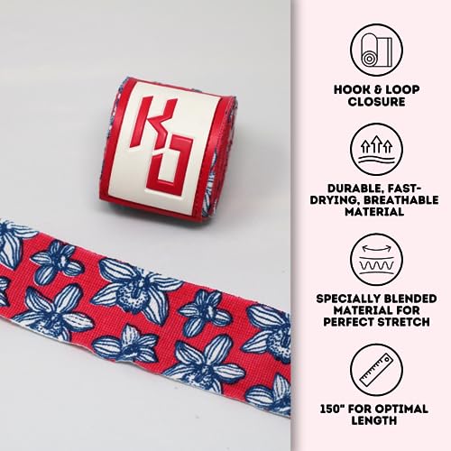 Snapklik.com : Boxing Glove Hand Wraps - Pink Paradise Pattern Pink ...