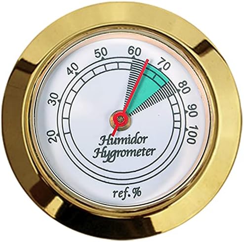 Amazon.com: Medium Round Analog Hygrometer Humidity Gauge for Humidors ...