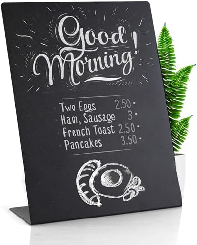 Metal Chalkboard Sign - Food Signs for Party Buffet, Mini Chalkboard ...