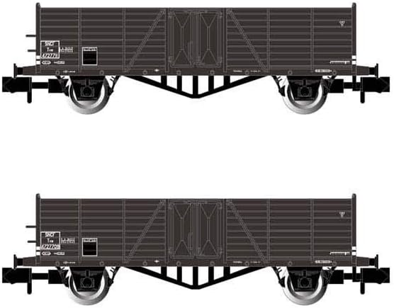 ARNOLD HN6491 SNCF, 2-Unit Pack 2-Axle Open Wagons Tw (High Side Boards ...