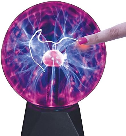 Dorlink Plasma Ball, 6 Inches Three Colors Magic Plasma Ball Lava Lamp ...