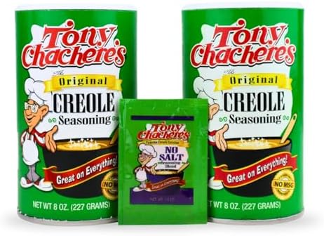 Amazon.com : Tony Chachere's Creole and Cajun Seasoning Canisters (2 ...