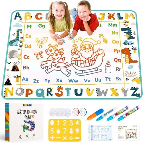 Amazon.com: ANIMOLDS Water Doodle Mat for Kids - 40x32 Inch Reusable ...