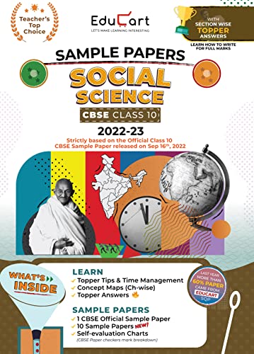 Educart CBSE Class 10 SOCIAL SCIENCE Sample Papers 2023 (With Exclusive ...