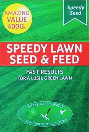 Speedy Lawn Seed and Feed 400g x2 - Fast Results for a Lush Green Lawn ...