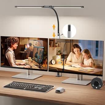 Woputne LED Desk Lamp for Home Office – Desk Lamp with Clamp, Eye ...