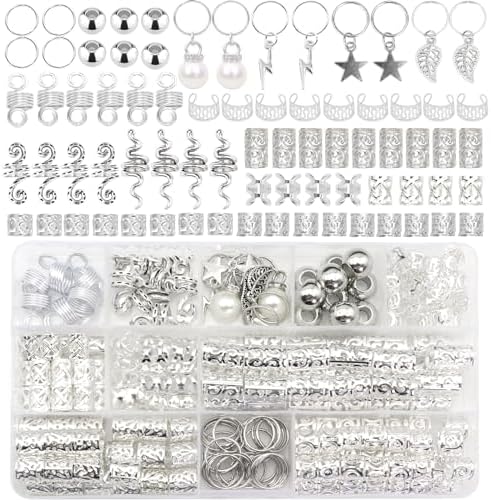 Amazon.com : Lucomb 259 Pcs Hair Jewelry for Braids, Loc Jewelry for ...