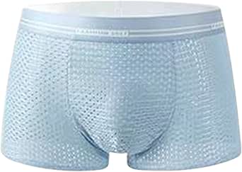 Mesh Underwear Men Ice Silk Breathable Mesh Briefs Thin Transparent ...