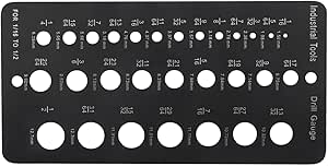 Amazon.com: Drill Bit Size Gauge Drill Measure Tool Stainless Steel ...