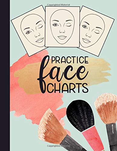 Buy Practice Face Charts: Makeup Artists Portfolio Book of Blank Face ...