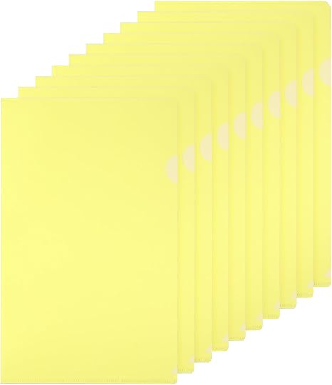 PATIKIL L Type Folders 50 Pack A4 Plastic File Project Pockets Clear ...