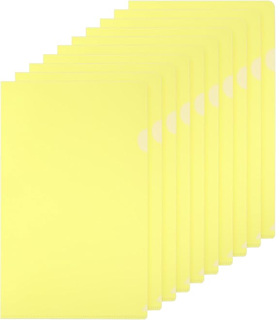 Amazon.com : PATIKIL L Type Folders 30 Pack A4 Plastic File Project ...