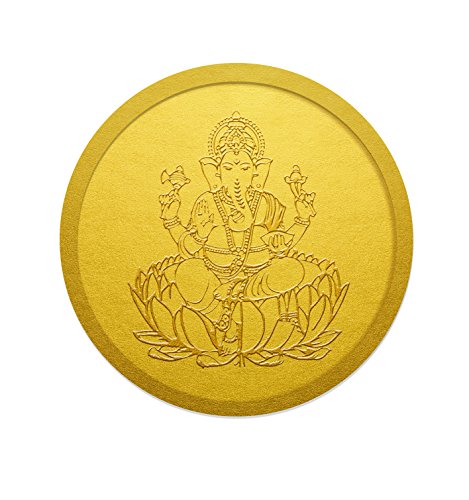 Buy Kama Jewellery 1gm, 24k BIS Hallmarked Ganesha Yellow Gold Precious ...