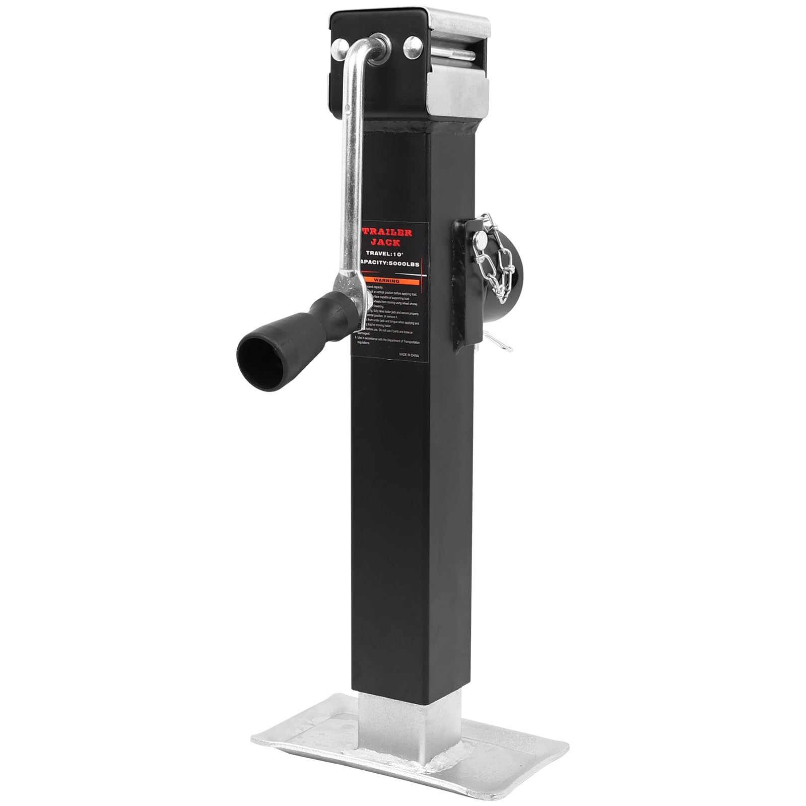 Amazon.com: BEBLEPANY Square Trailer Jack, 5000 Lbs Swivel Weld-On Pipe ...
