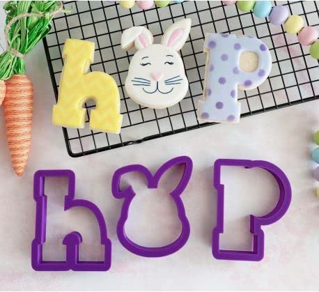 Amazon.com: Hop Cookie Cutter Set - Easter Cookie Cutters - Hop Word ...
