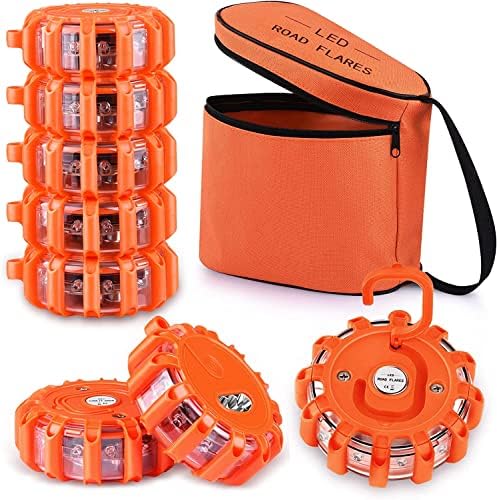 Tobfit LED Road Flares Portable Emergency Lighting Flare Kit with ...