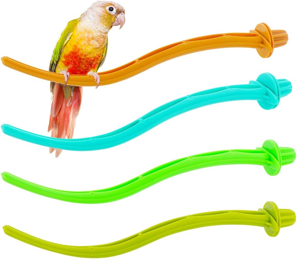 Amazon.com : 4 Pcs Bird Perches Canary Finch Budgie Cage Universal ...