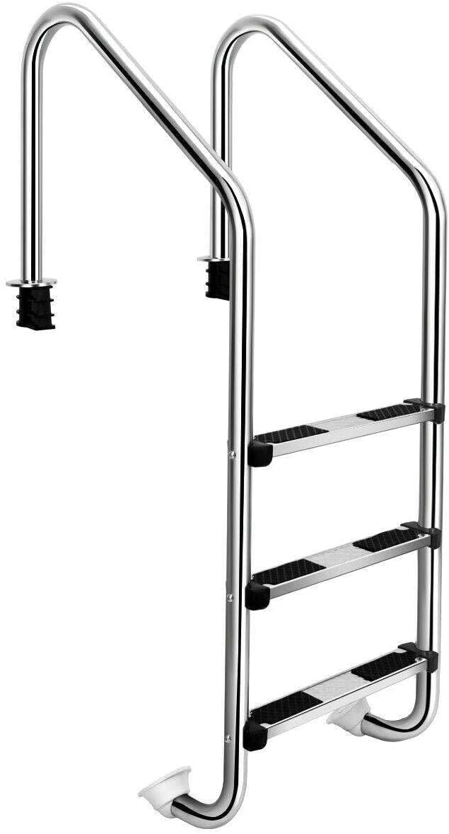 Amazon.com: VBSQ 3 Step In-Ground Swimming Pool Ladder Pool ladders ...