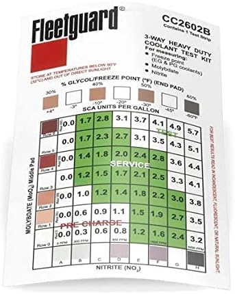 Amazon.com: Fleetguard Coolant Analysis Test Kit CC2602A : Automotive