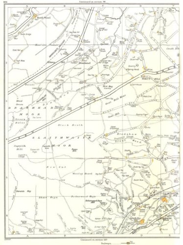 YORKS:Slaithwaite Moor,Cupwith Hill,Worts Hill,Garside Hey,Shaw Heys ...
