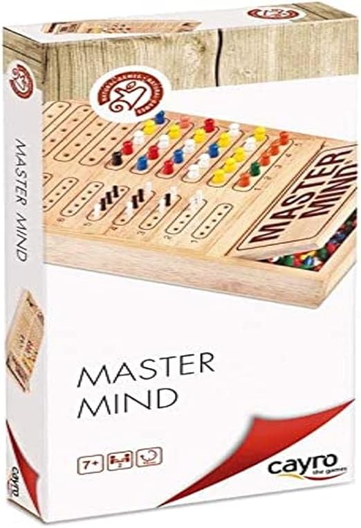 Cayro - Master Mind - + 7 Ans - Maquette en Bois colorée - Jeu de société - Idéal pour Enfants ...