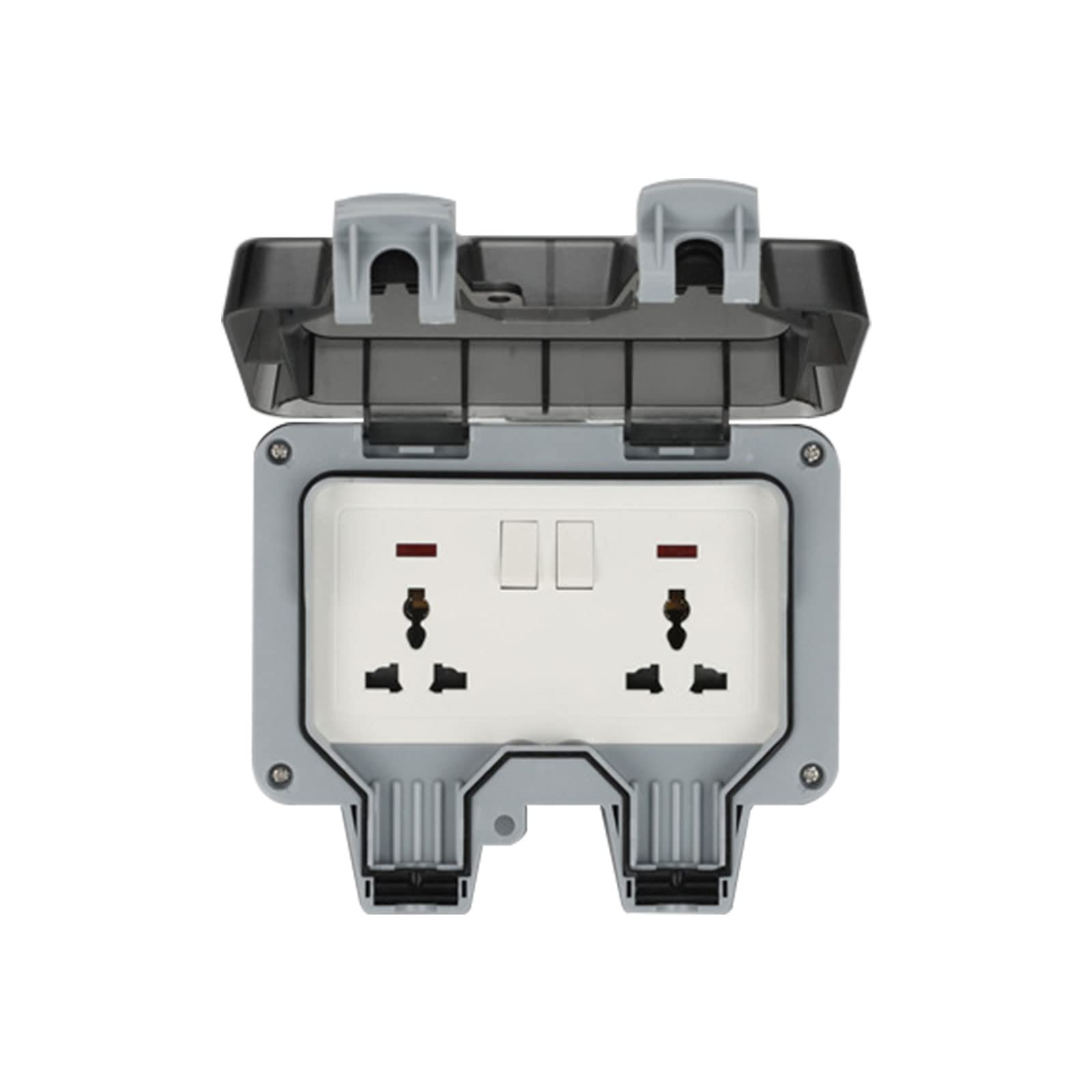 Ifcow Ip66 Double Socket Double Socket Ip66 Waterproof Outdoor Power ...