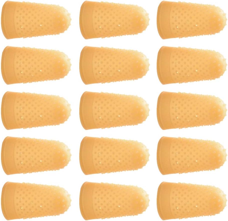 Amazon.com: Healifty Rubber Fingers Tip Fingers Covers Rubber Finger ...