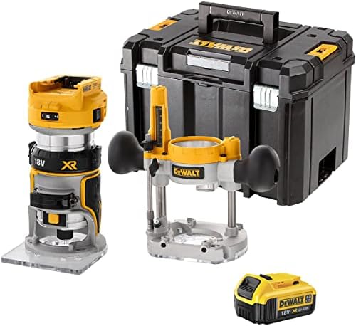 Dewalt DCW604NT 18V XR Brushless 1/4" Router Trimmer with 1 x 4.0Ah ...