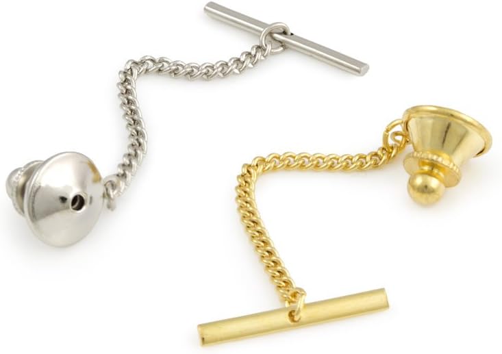 Amazon.com: Tie Tack Clutch with Chain Assortment - One Silver Color ...