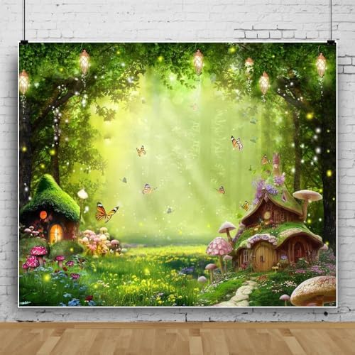 Amazon.com : ChloropLastid Fantasy Enchanted Forest Backdrop Spring ...