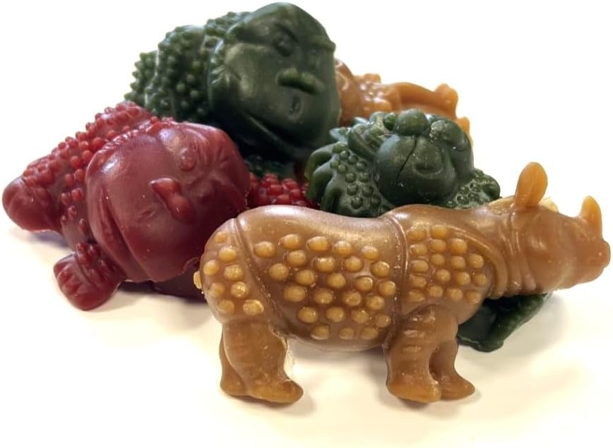 Small Jungle Animals x 10 Vegetarian Dog Treats Chews 100% Meat-Free ...