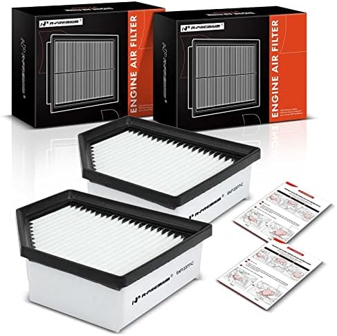 A-Premium 2-PC Engine Air Filter Compatible with Nissan Rogue 2021-2022 ...
