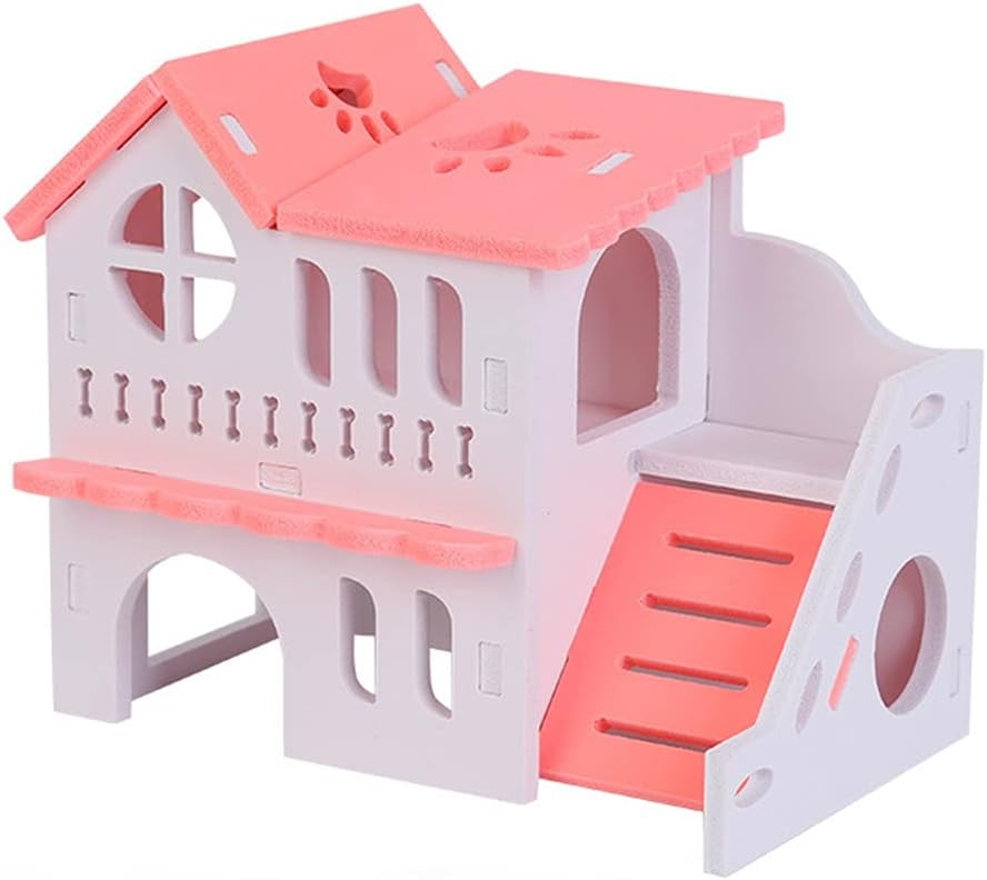 Amazon.com: Wooden Hamster Nest Sleeping House Home Luxury Cage Pet DIY ...
