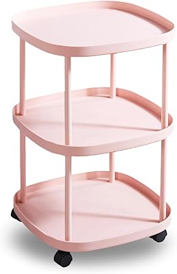 Amazon.com: villertech Side Table with Wheels, End Table Living Room ...