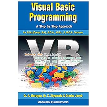 Buy Visual Basic Programming Book Online at Low Prices in India ...