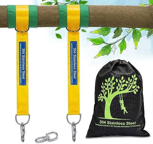 Amazon.com: Tree Swing Hanging Straps Kit Holds 2000 lbs,5ft Extra Long ...