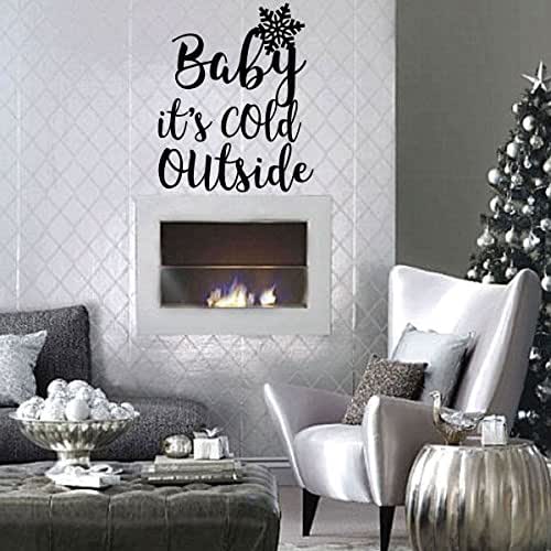 Amazon.com: Baby It's Cold Outside Decor - Christmas Wall Decal for ...