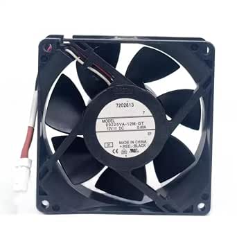 Amazon.com: DC12V 0.40A 09225VA-12M-GT 9225 92mm 3-Wire Double Ball ...