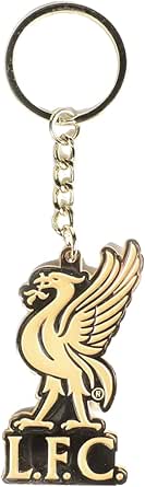 Amazon.com: Anfield Shop Liverpool FC Gold Liverbird Keychain - LFC ...