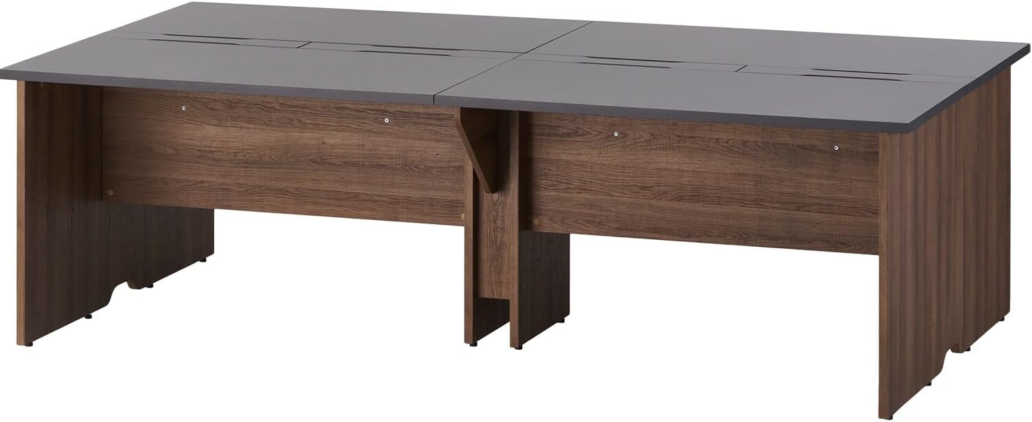 Amazon | オフィスコム 法人様向け レモダ フリーアドレスデスク 4人用 幅2400×奥行1200×高さ720mm OC ...