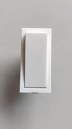 Hi Fi Modular Switch 1 Way Switch with spark shield White (Pack of 20 ...
